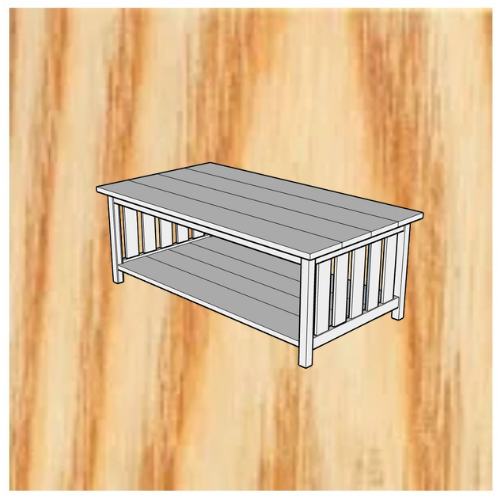 Handmade Ash Coffee Table - Wood Furniture by Peter